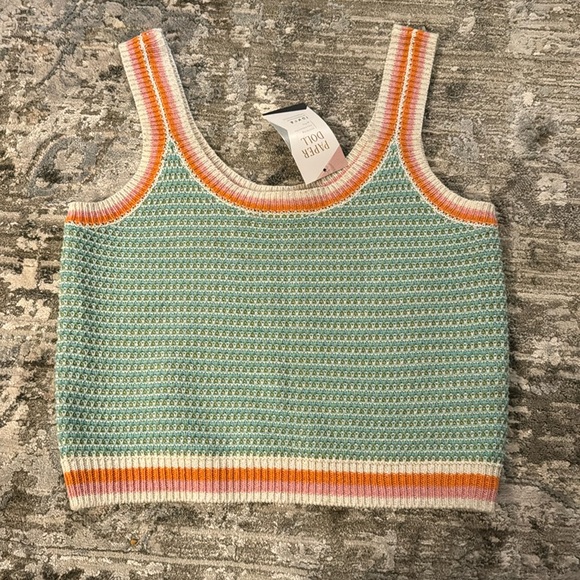 Poem & Thread | Tops | Nwt Poem Thread Crochet Sweater Tank Small ...